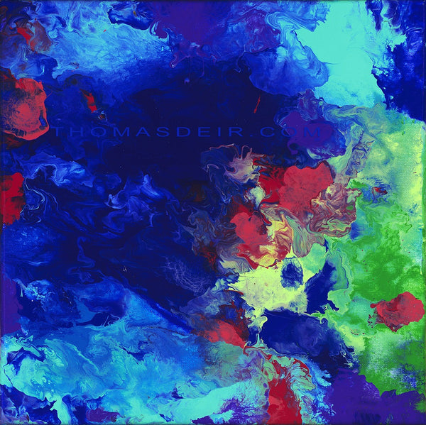 Hawaii Abstract Painting Ocean Blue – Thomas Deir Studios