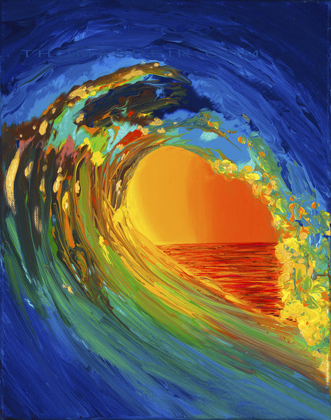 Wave of Light 11x14 Painting – Thomas Deir Studios